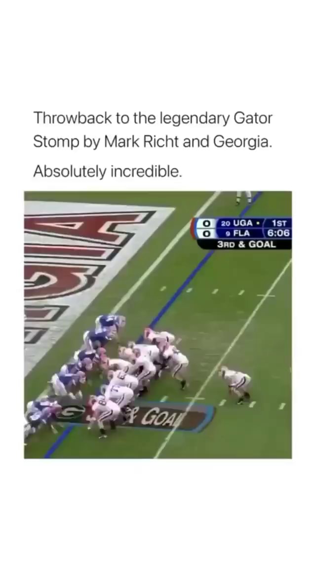 Throwback to the legendary Gator Stomp by Mark Richt and Georgia ...