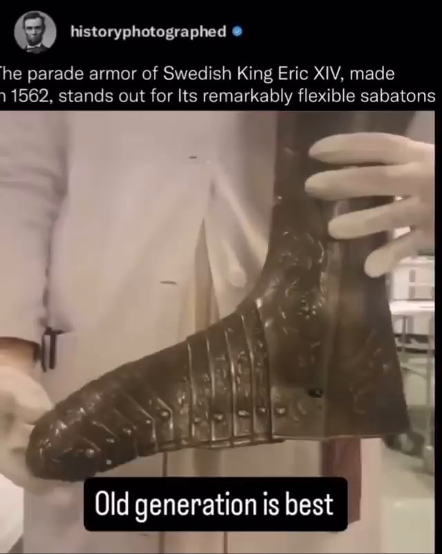 He parade armor of Swedish King Eric XIV, made 1562, stands out for Its ...