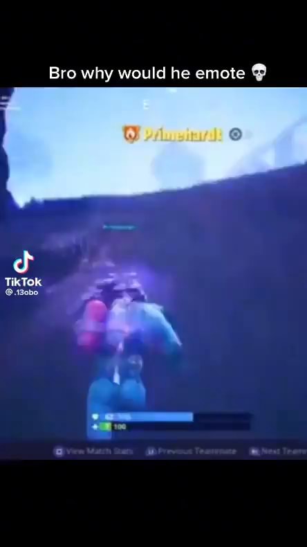 Bro why would he emote Tik - iFunny