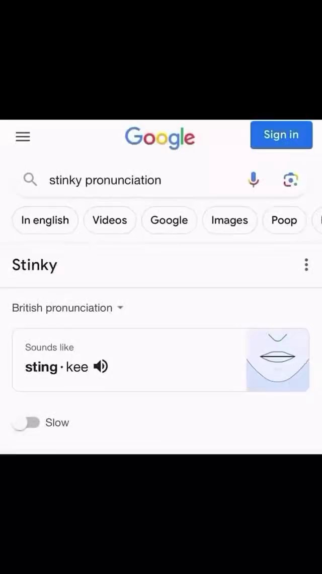 Google stinky pronunciation In english Videos Google Stinky British ...