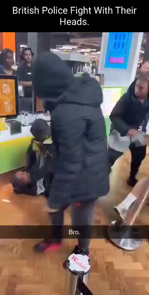 British Police Fight With Their Heads. - iFunny