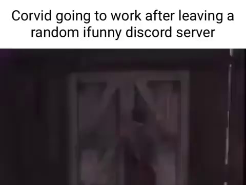 Corvid going to work after leaving a random ifunny discord server - iFunny