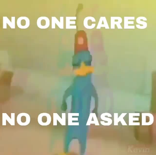 NO ONE CARES NO ONE ASKED - iFunny