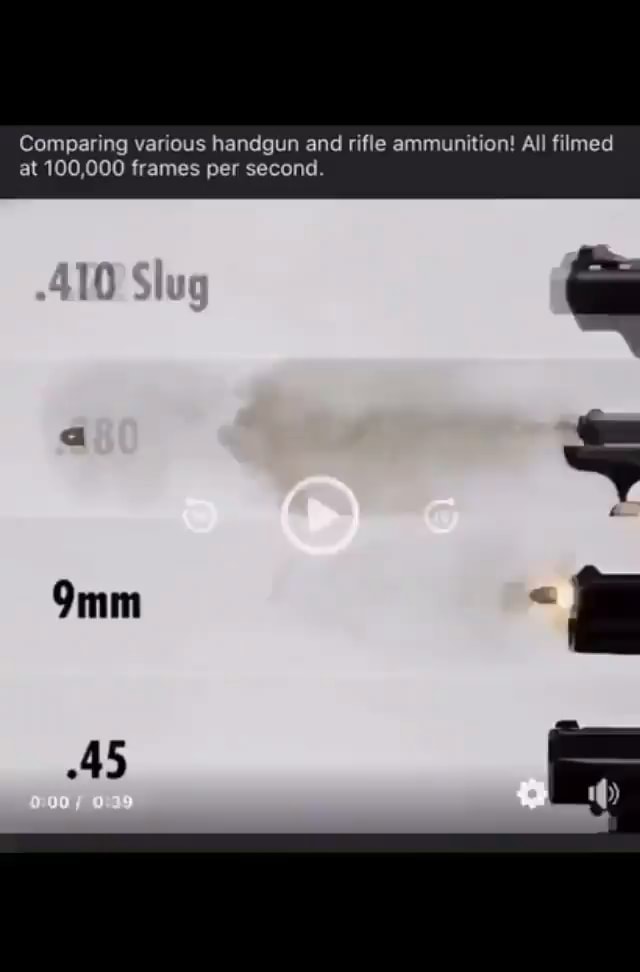 Comparing various handgun and rifle ammunition! All filmed at 100,000 ...
