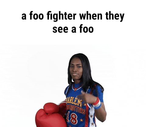 A foo fighter when they see a foo - iFunny