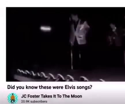 Did you know these were Elvis songs? JC Foster Takes It To The Moon ...