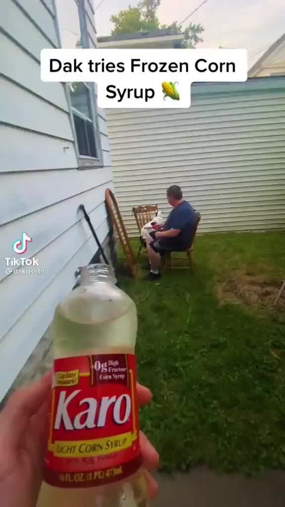 Dak tries Frozen Corn Syrup TikTOK - iFunny