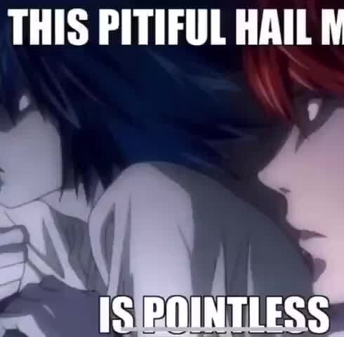 THIS PITIFUL HAIL IS PNINTLESS - iFunny
