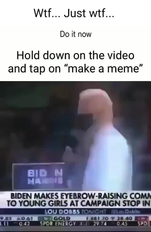 Wtf... Just wtf... Do it now Hold down on the video and tap on "make a ...