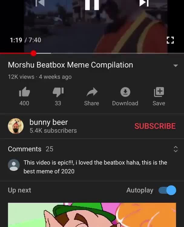 V ors Id il rl La Morshu Beatbox Meme Compilation views 4 weeks ago A ...