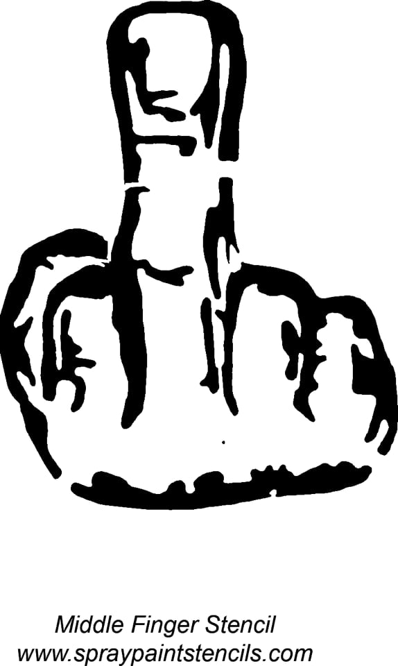 Middle Finger Stencil com www. - America’s best pics and videos