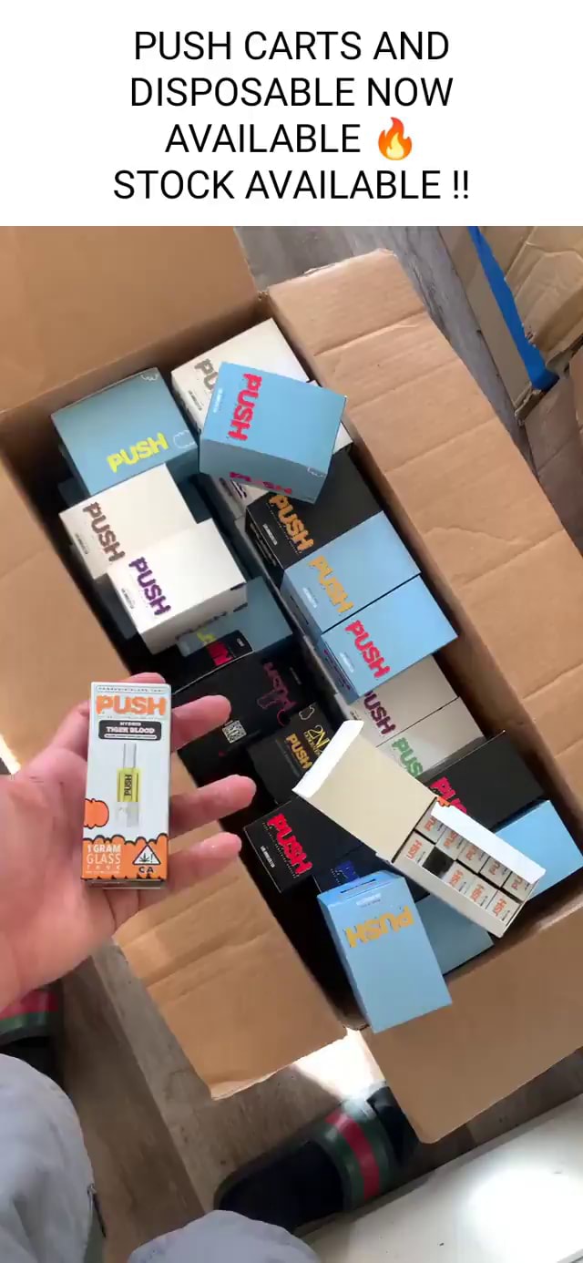 PUSH CARTS AND DISPOSABLE NOW AVAILABLE STOCK AVAILABLE - iFunny