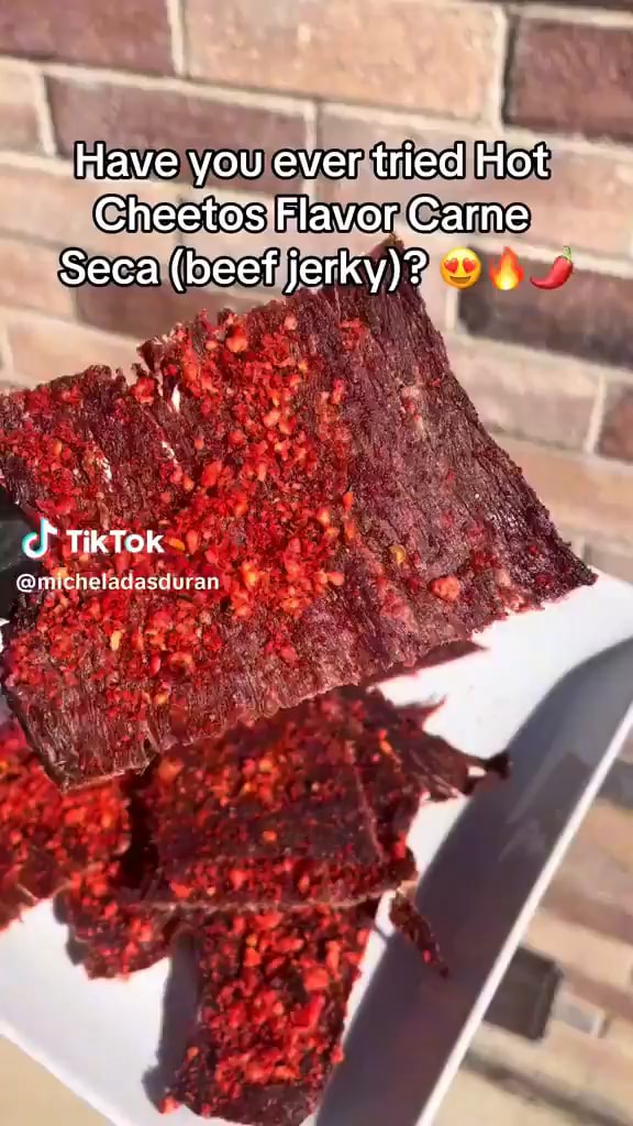 Have you ever tried Hot Cheetos Flavor Carne Seca (beef jerky)? @auce ...