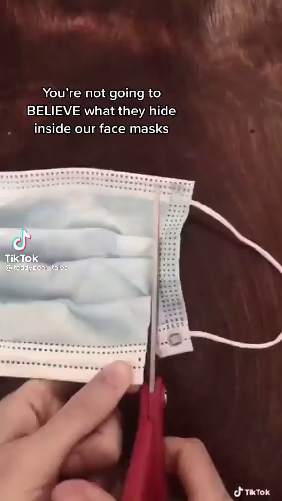 You're not going to BELIEVE what they hide inside our face masks - iFunny