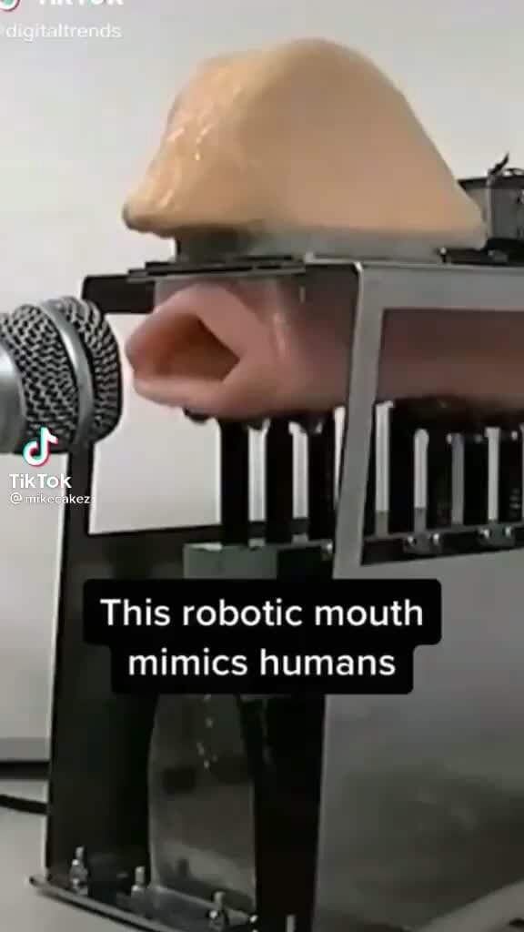 TikTok This robotic mouth I mimics humans - iFunny