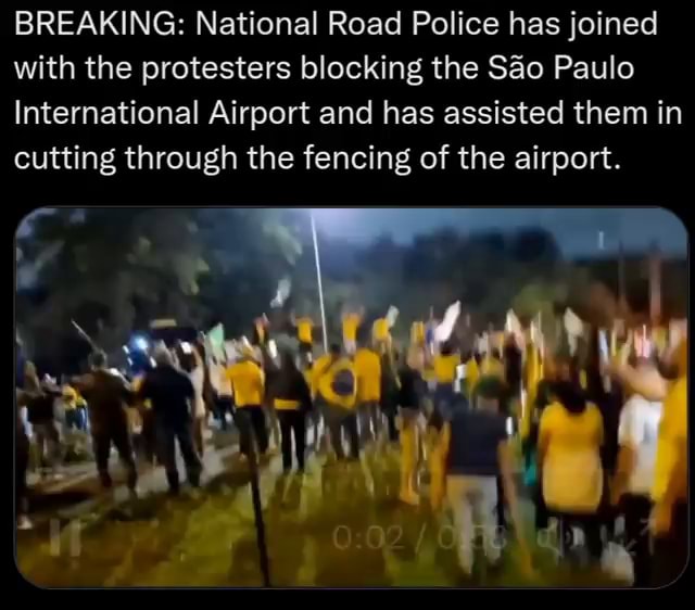 BREAKING: National Road Police has joined with the protesters blocking ...