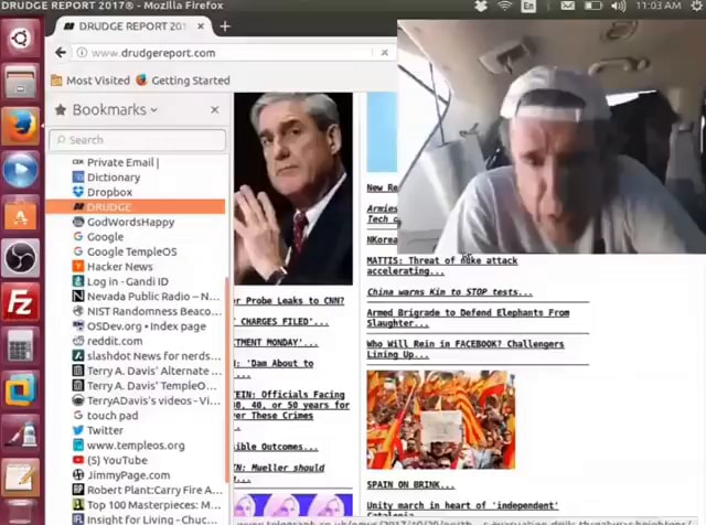 Drudgereport com Most visited Cetting started Bookmarks x Private Email ...
