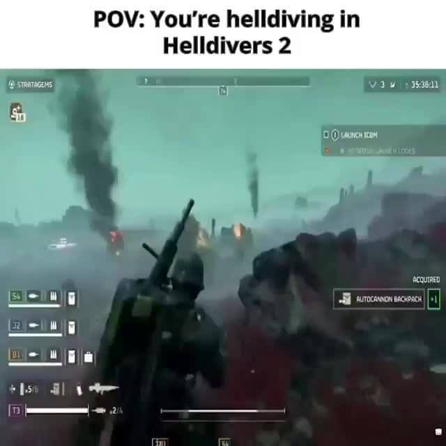 POV: You're helldiving in Helldivers 2 wig) - iFunny