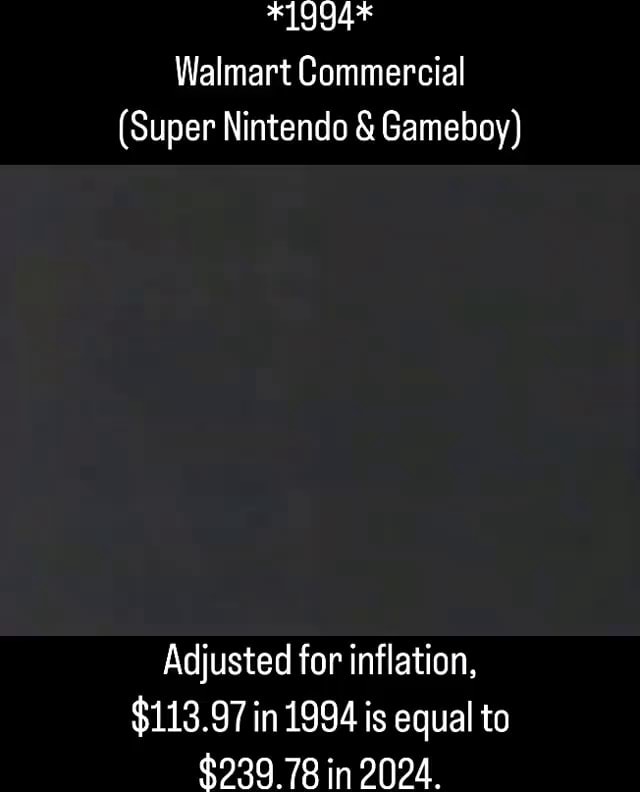 *1994* Walmart Commercial (Super Nintendo & Gameboy) Adjusted for ...