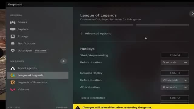 Outplayed GENERAL League of Legends Customize Outplayed behavior for ...