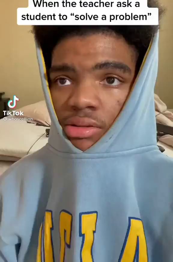 When the teacher ask a student to "solve a problem" ch TikTok - iFunny