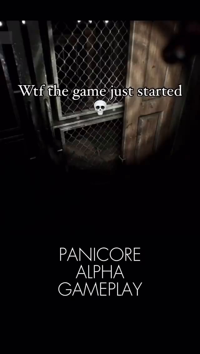 The game just started PANICORE ALPHA GAMEPLAY - iFunny