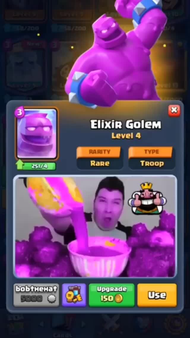 Elixir Golem Level 4 Rare Troop - )