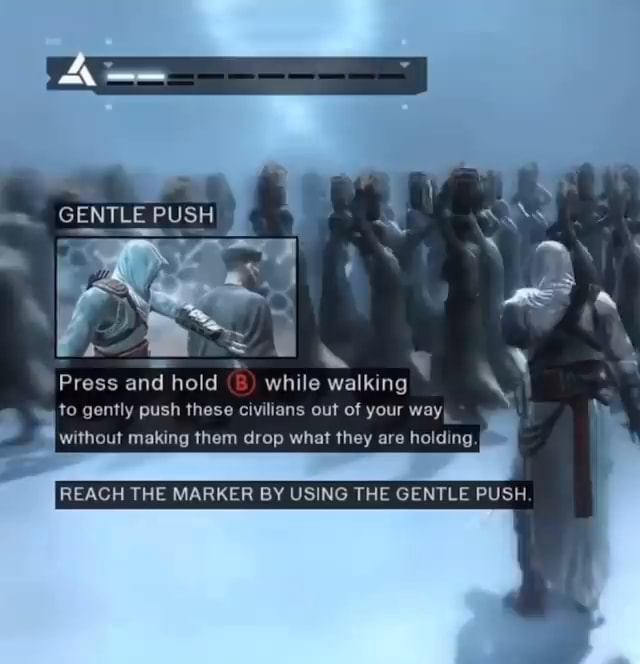 SS- GENTLE PUSH Press and hold (8) while walking to gently push these ...