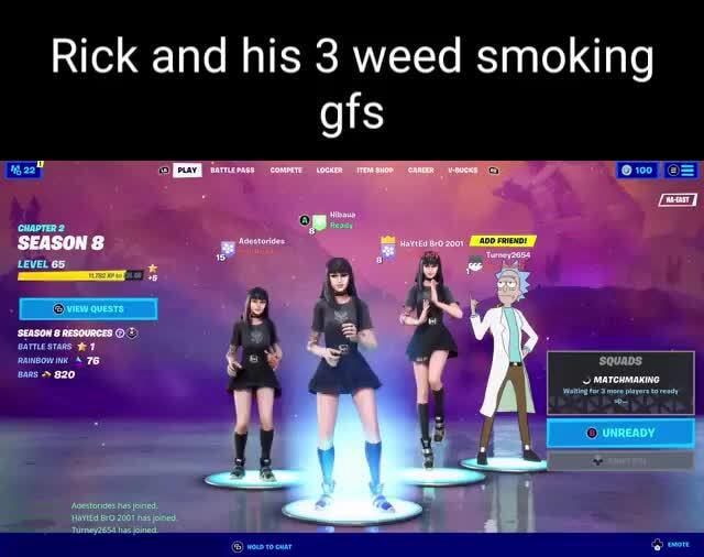 Rick and his 3 weed smoking gfs - iFunny