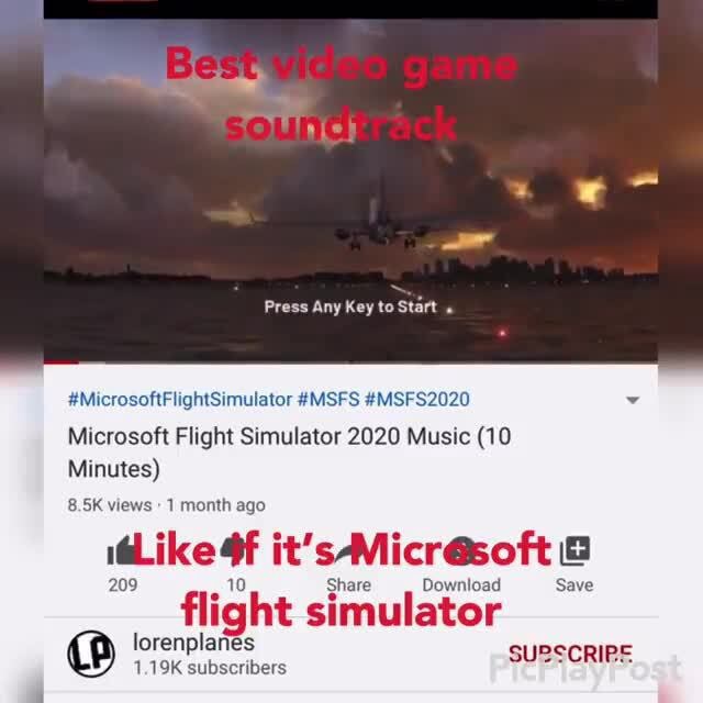 Press Any Key to Start " #MicrosoftFlightSimulator #MSFS #MSFS2020 ...