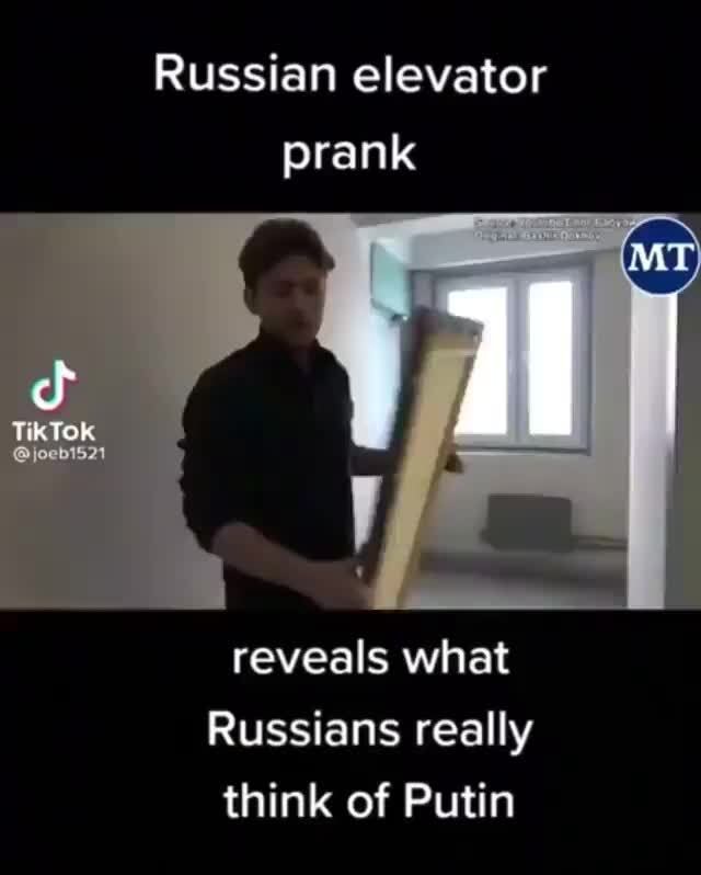 Russian elevator prank reveals what Russians really think of Putin - iFunny