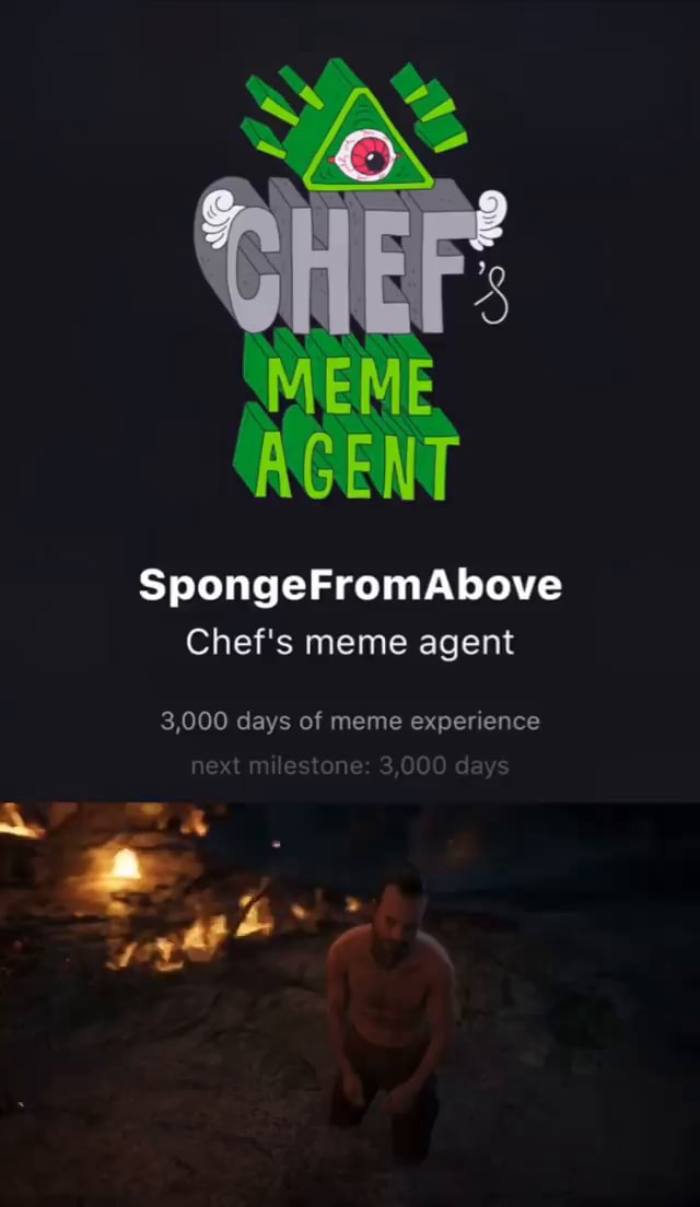 SpongeFromAbove Chef's meme agent 3,000 days of meme experience - iFunny
