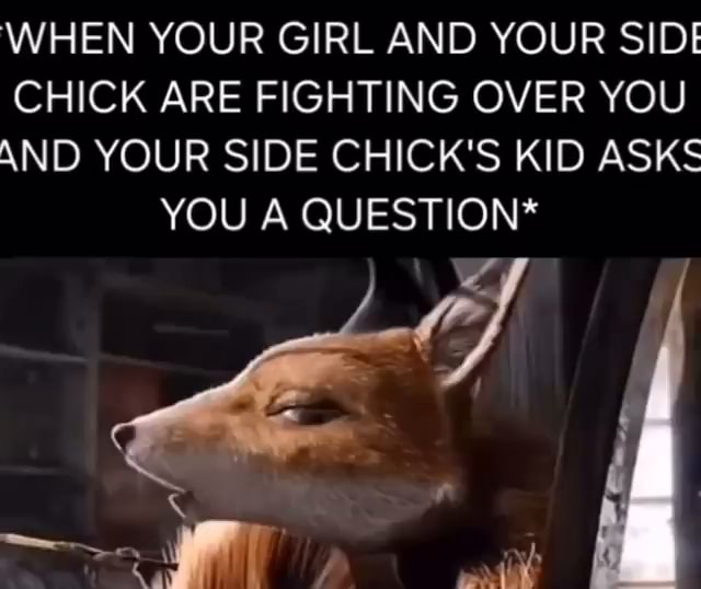 WHEN YOUR GIRL AND YOUR SIDE CHICK ARE FIGHTING OVER YOU AND YOUR SIDE ...