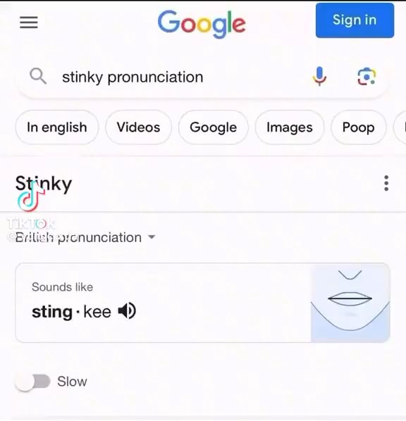 Google Q stinky pronunciation In english Videos Google Stink Br Sounds ...