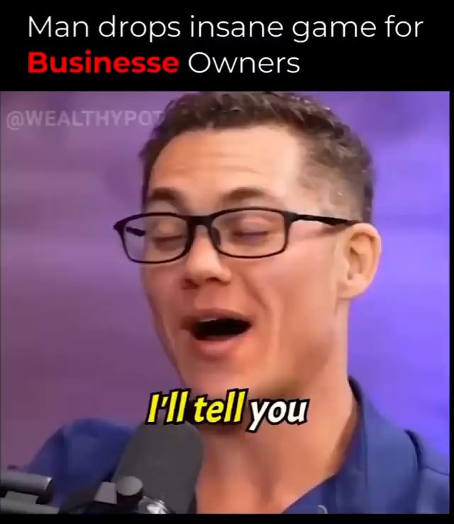 Man drops insane game for Owners you - iFunny