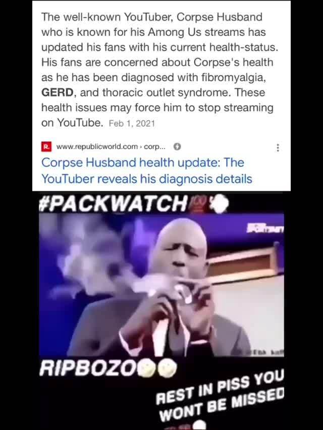 The well-known YouTuber, Corpse Husband who is known for his Among Us ...