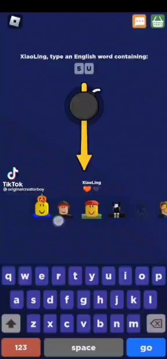 XlaoLing, type an English word containing: TikTok @ originaicreatorboy ...