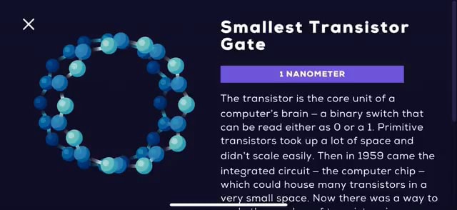Smallest Transistor Gate The transistor is the core unit of a computer ...
