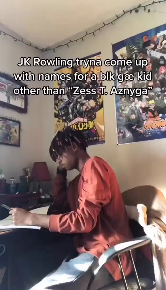 JK Rowling tryna come up with names for a blk gz kid BESS other than ...