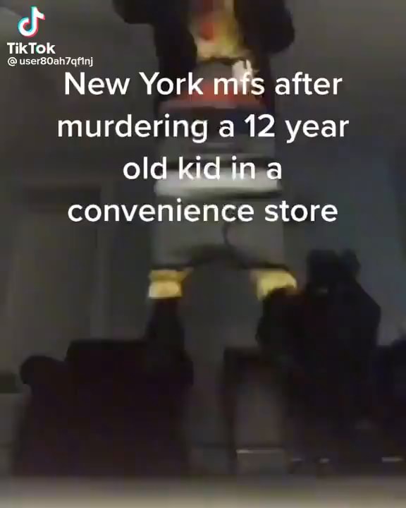 TikTok @userB0ah7afinj New York mfs after murdering a 12 year old kid ...