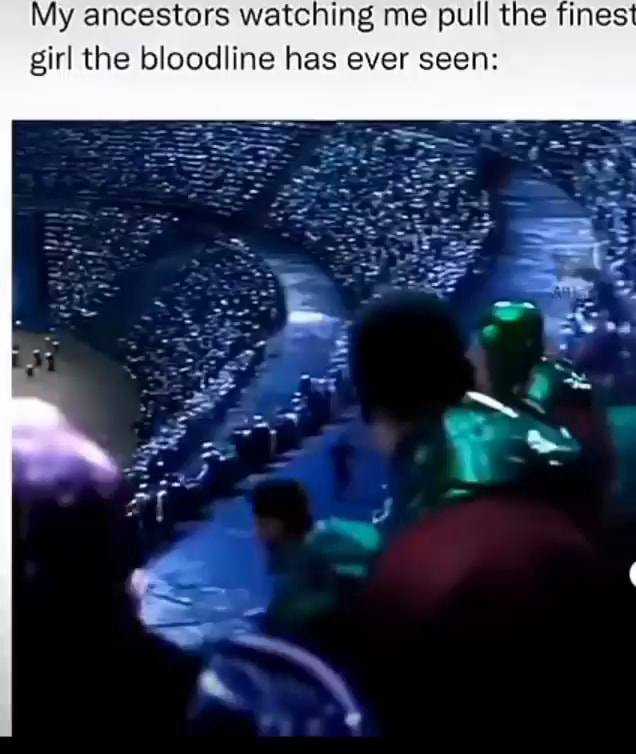 My ancestors watching me pull the finest girl the bloodline has ever ...