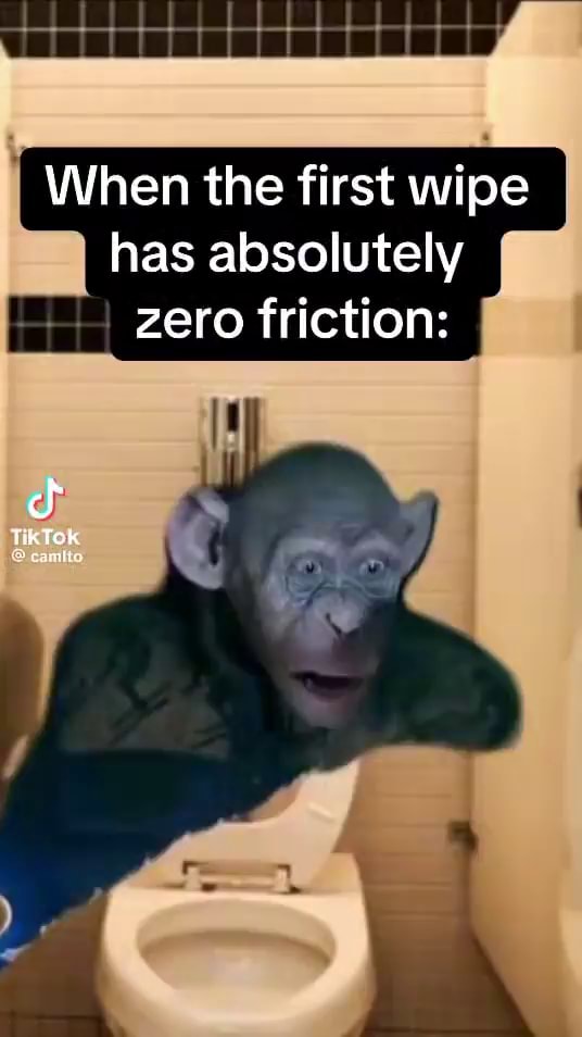 I \When the first wipe has absolutely zero friction: ale - iFunny