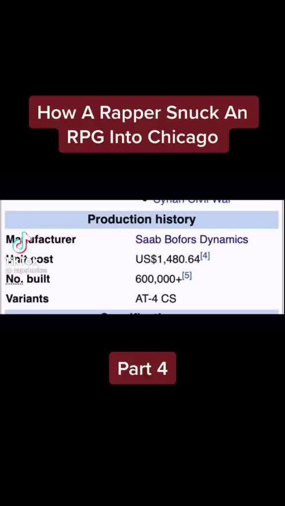 How A Rapper Snuck An RPG Into Chicago Production history Saab Bofors ...