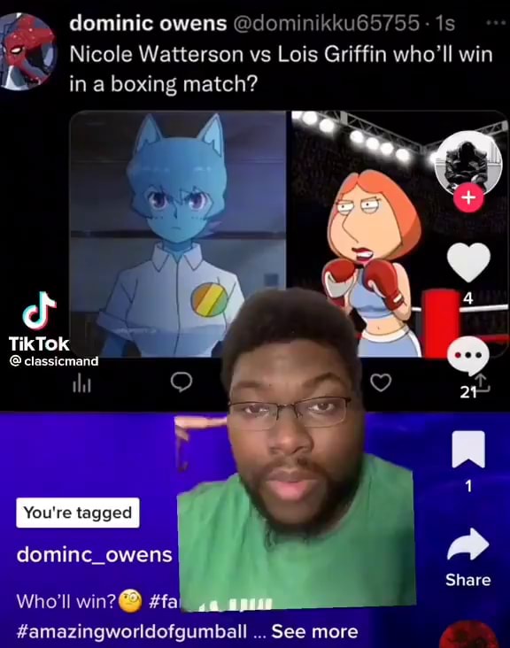 Dominic owens @dominikku65755 is Nicole Watterson vs Lois Griffin who ...