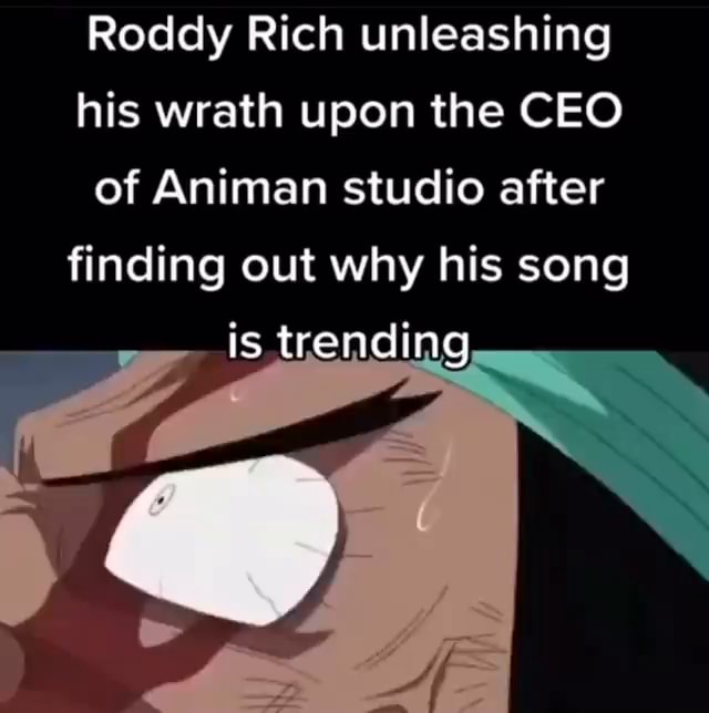 Roddy Rich unleashing his wrath upon the CEO of Animan studio after ...