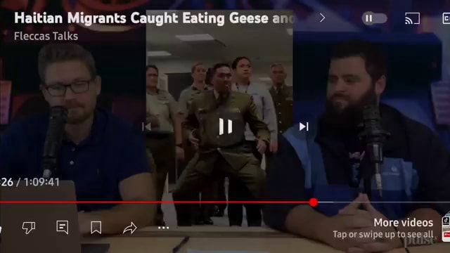 Haitian Migrants Caught Eating Geese an al Fleccas Talks 26 / Tap or ...