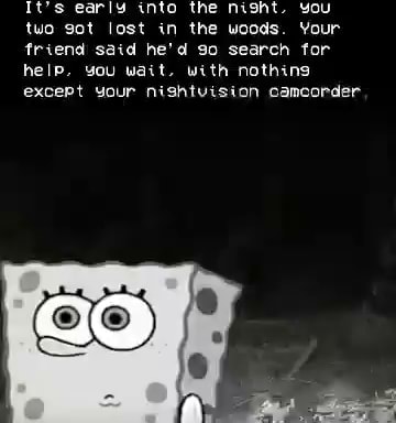 It's early into the nisht. you tuo got lost in the woods. Your friend ...