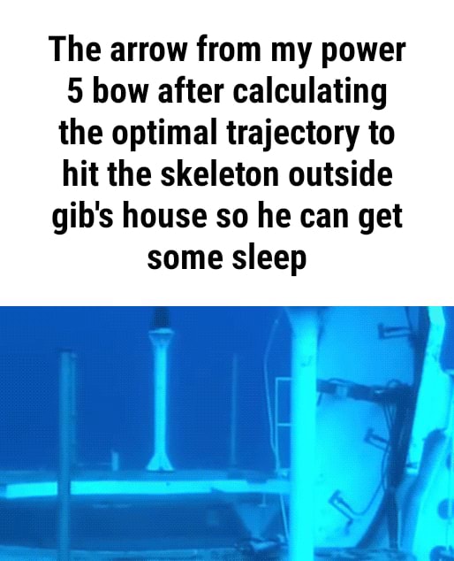 The arrow from my power 5 bow after calculating the optimal trajectory ...