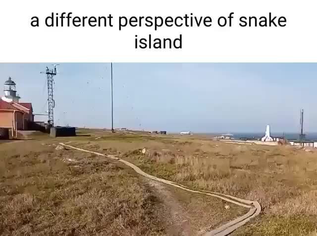 Different perspective of snake island - iFunny