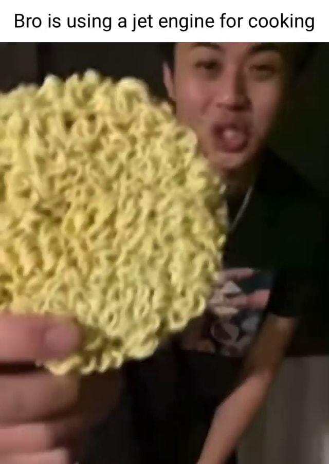 Bro is using a jet engine for cooking - iFunny